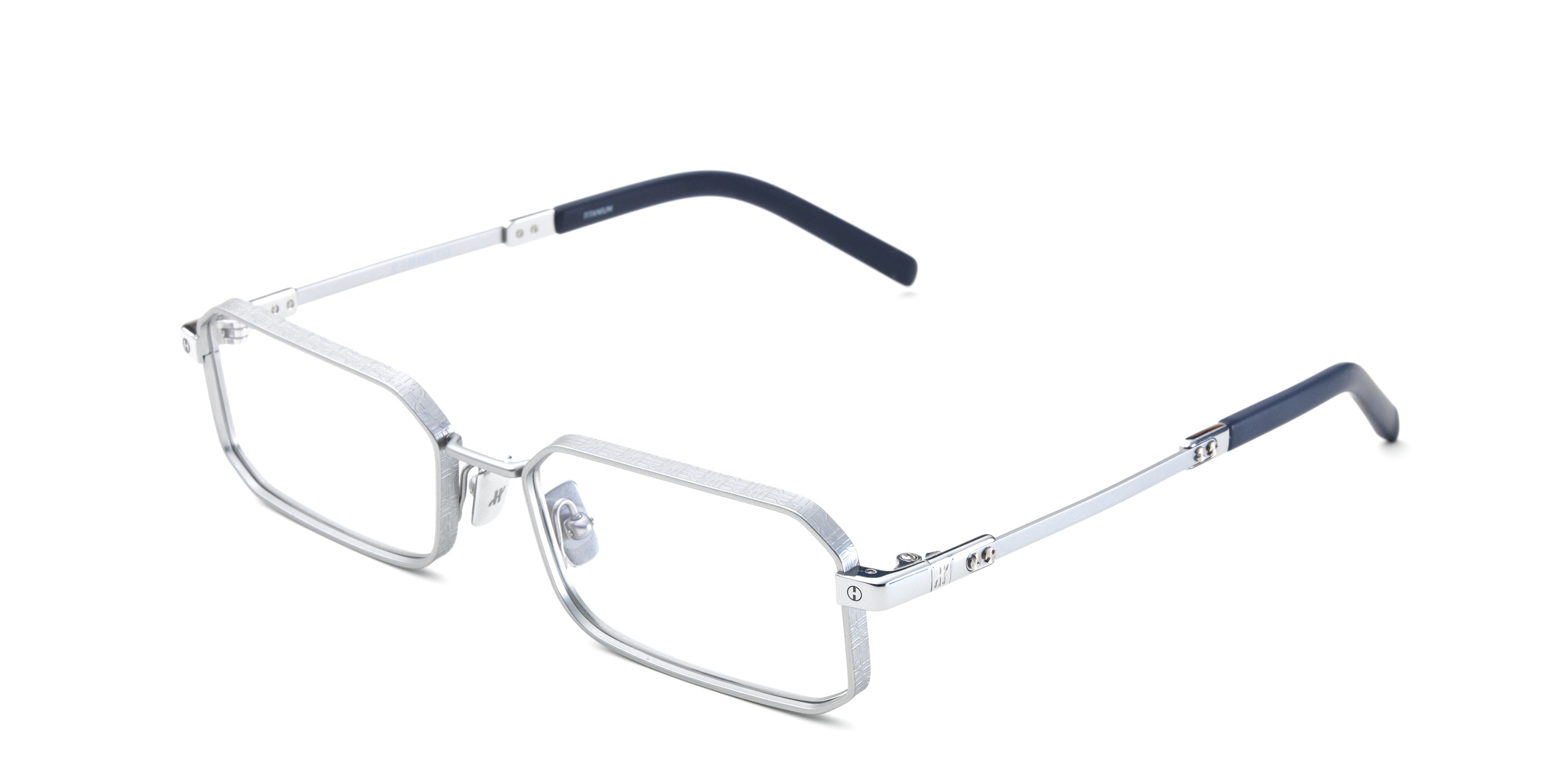 Hublot H021o Silver Matte Glasses for Men - HAYDENSWAN Eyecare