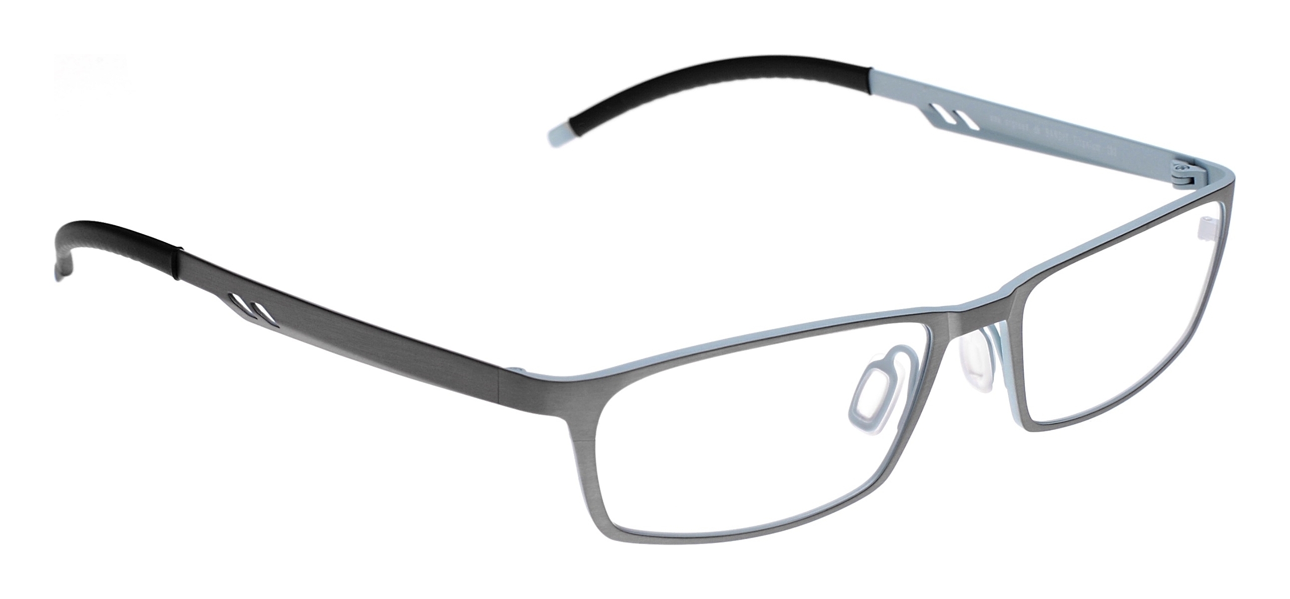 Orgreen Bandit 293 Mat Brushed Titanium - Mat Light Blue