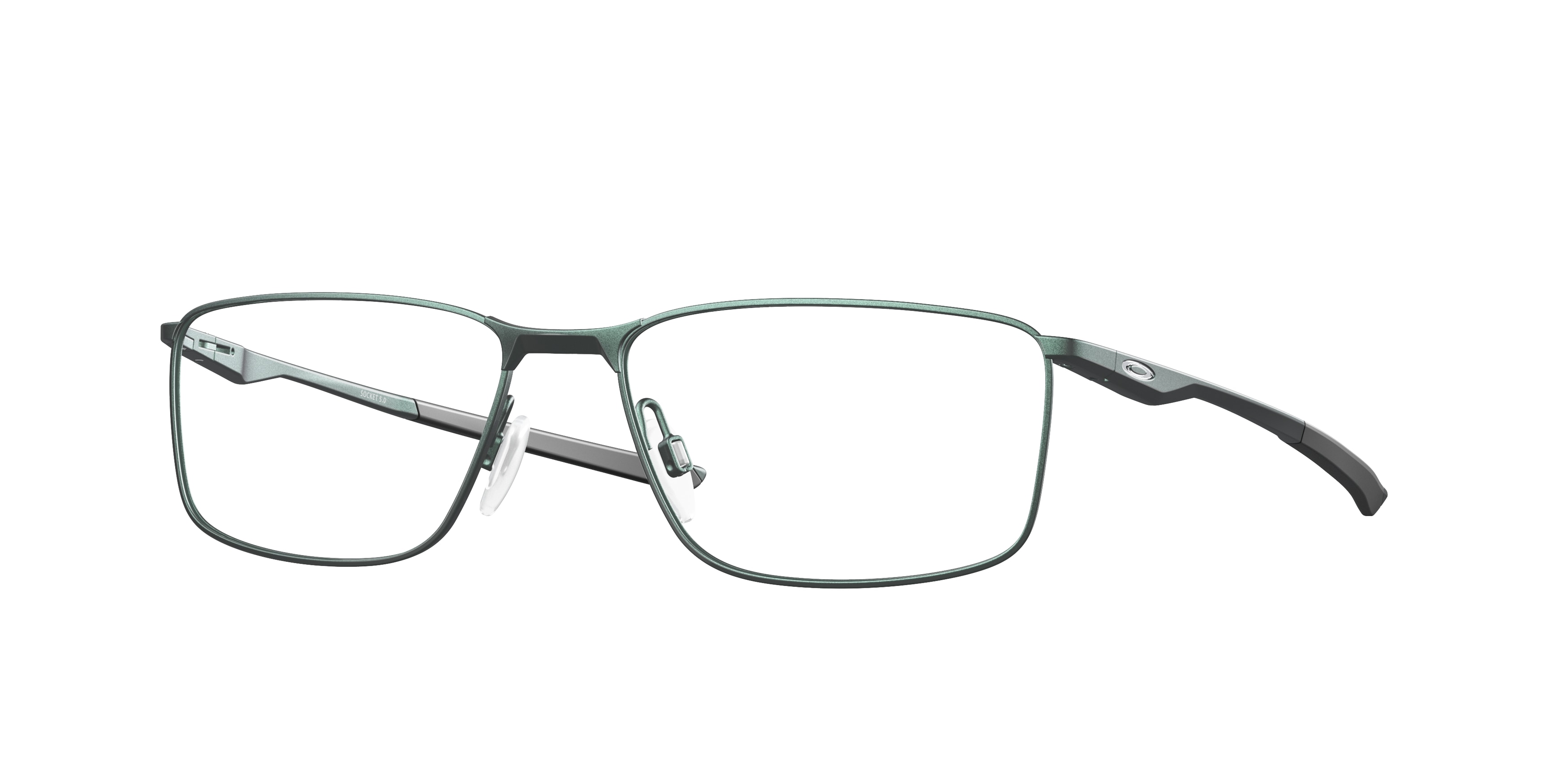 Oakley Socket 5.0 OX3217 Dark Matte Silver/blue Colorshift Eyeglasses ...