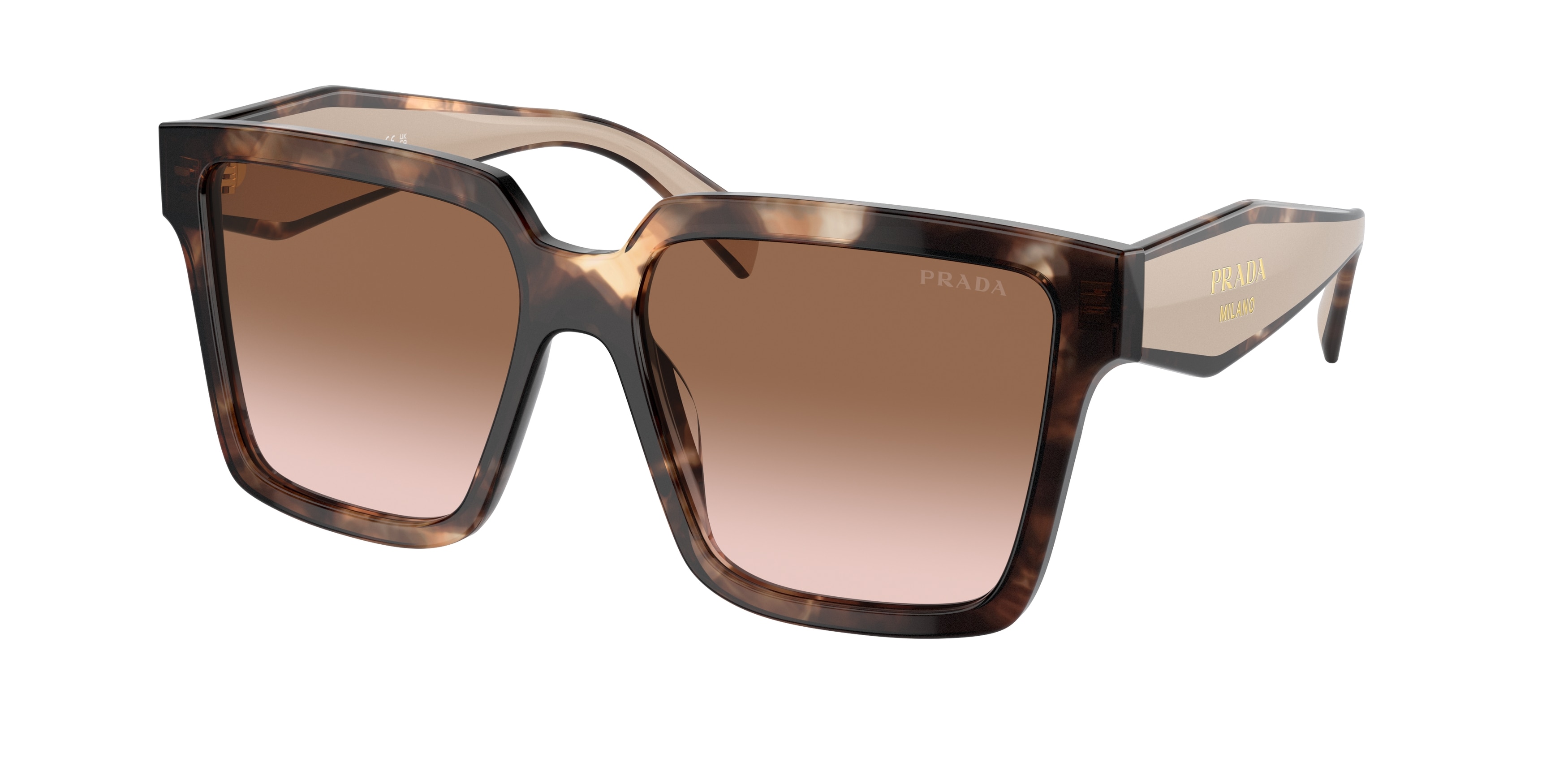 Prada PR 24ZSF Tortoise 07R0A6 Sunglasses for Women