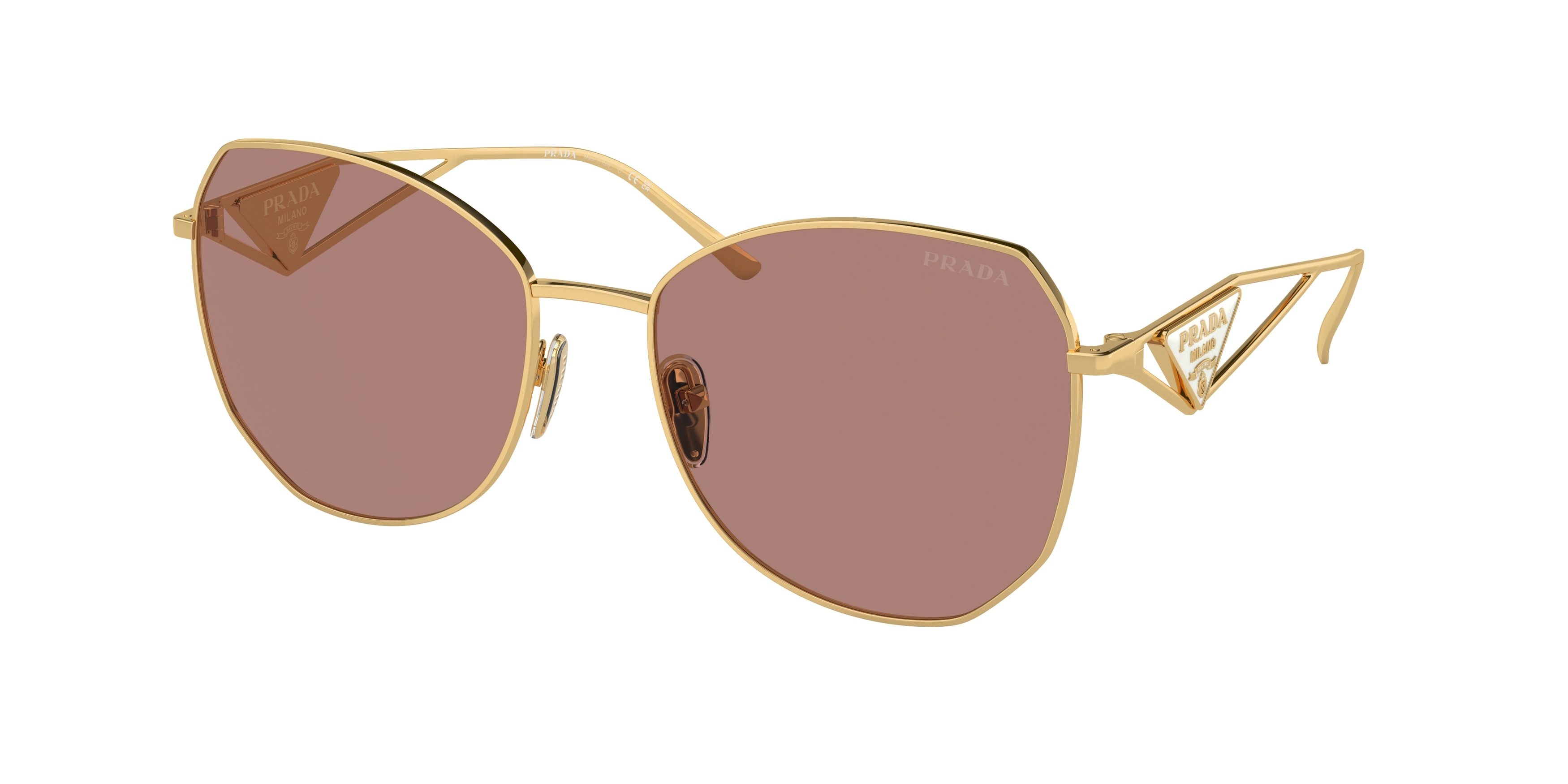 Prada PR 57YS Gold 5AK10D Sunglasses for Women