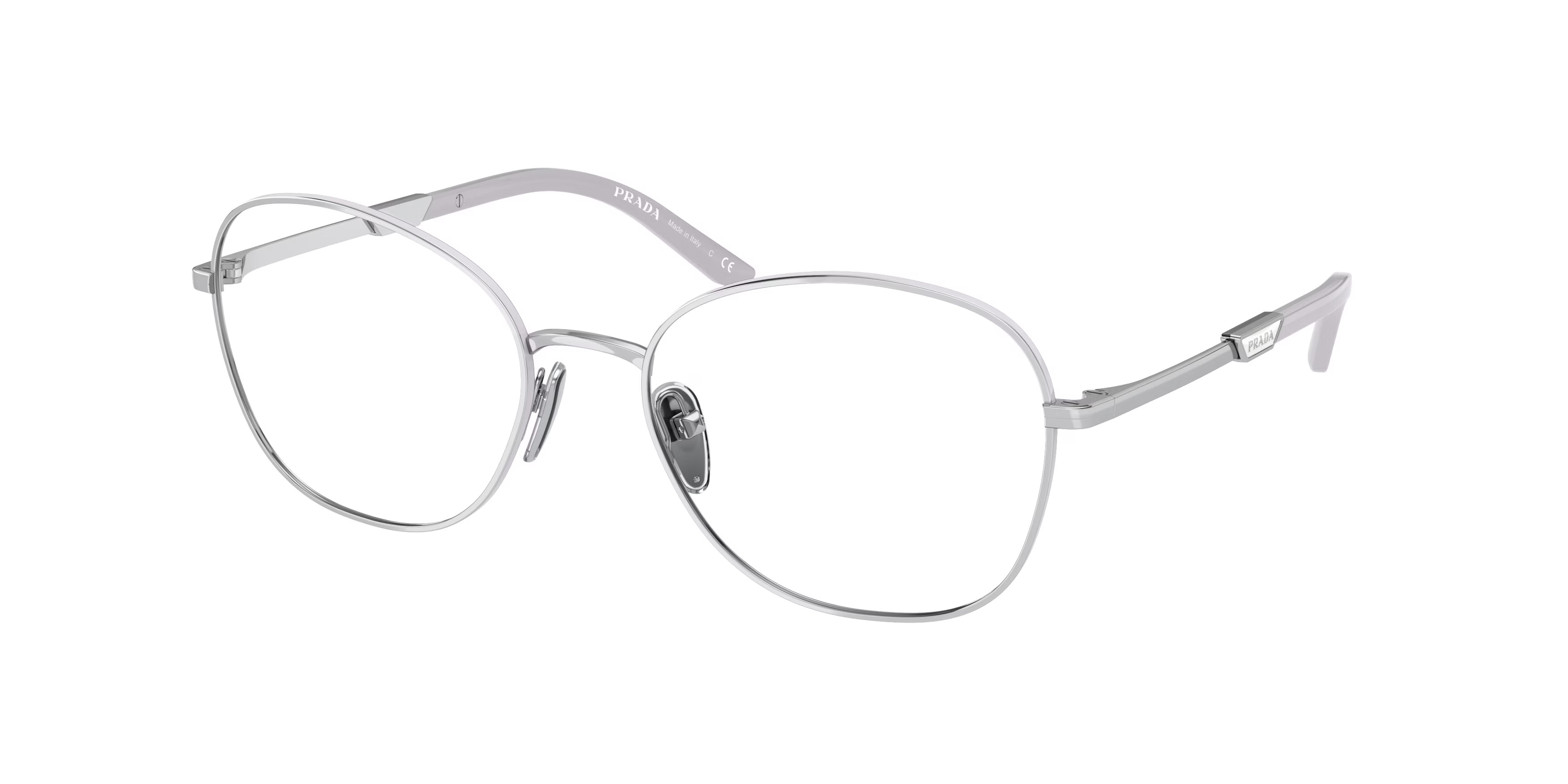 Prada PR 64YV Silver 15A1O1 Eyeglasses for Women