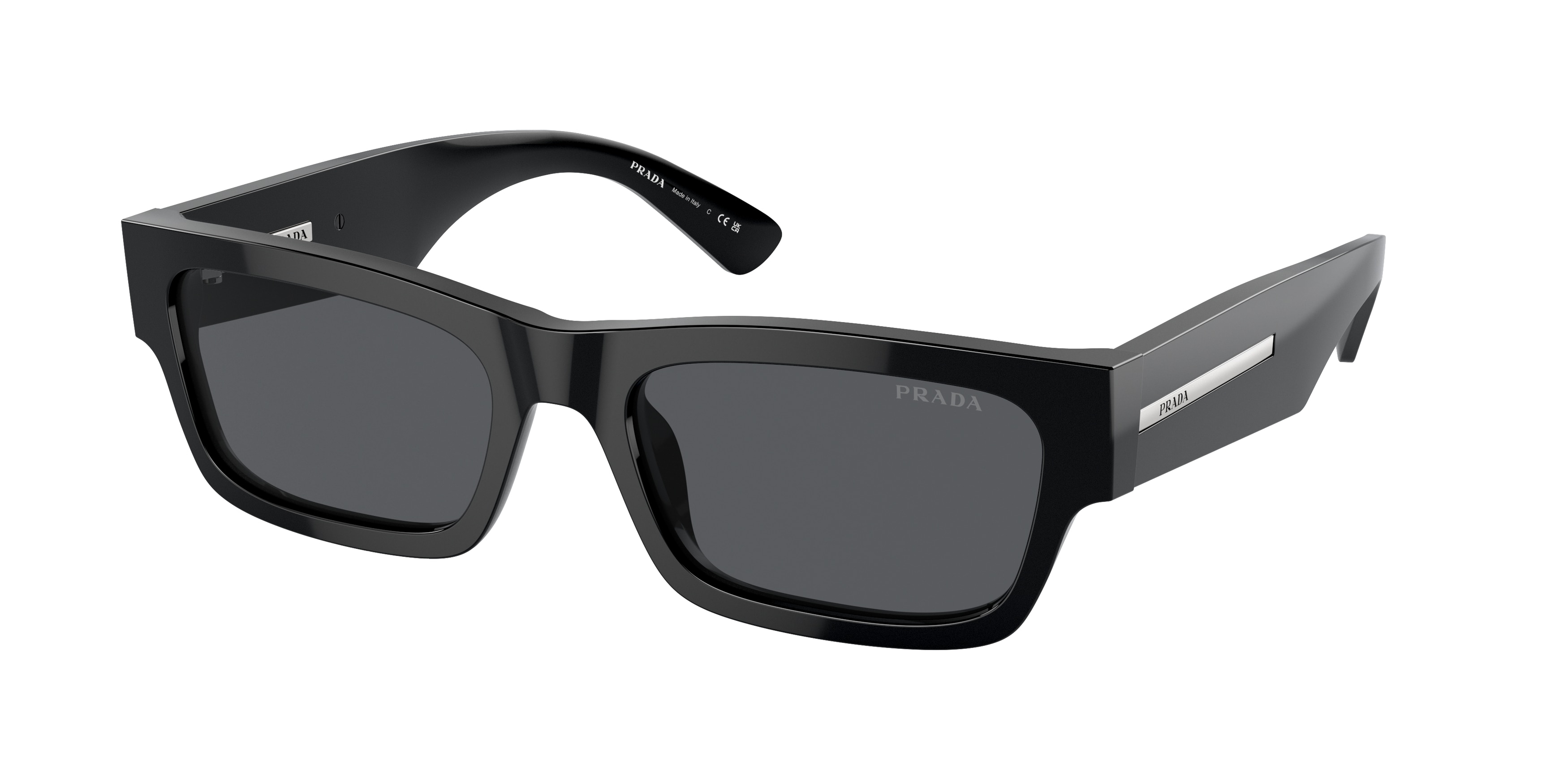 Prada PR A03S Black 16K07T Sunglasses for Men