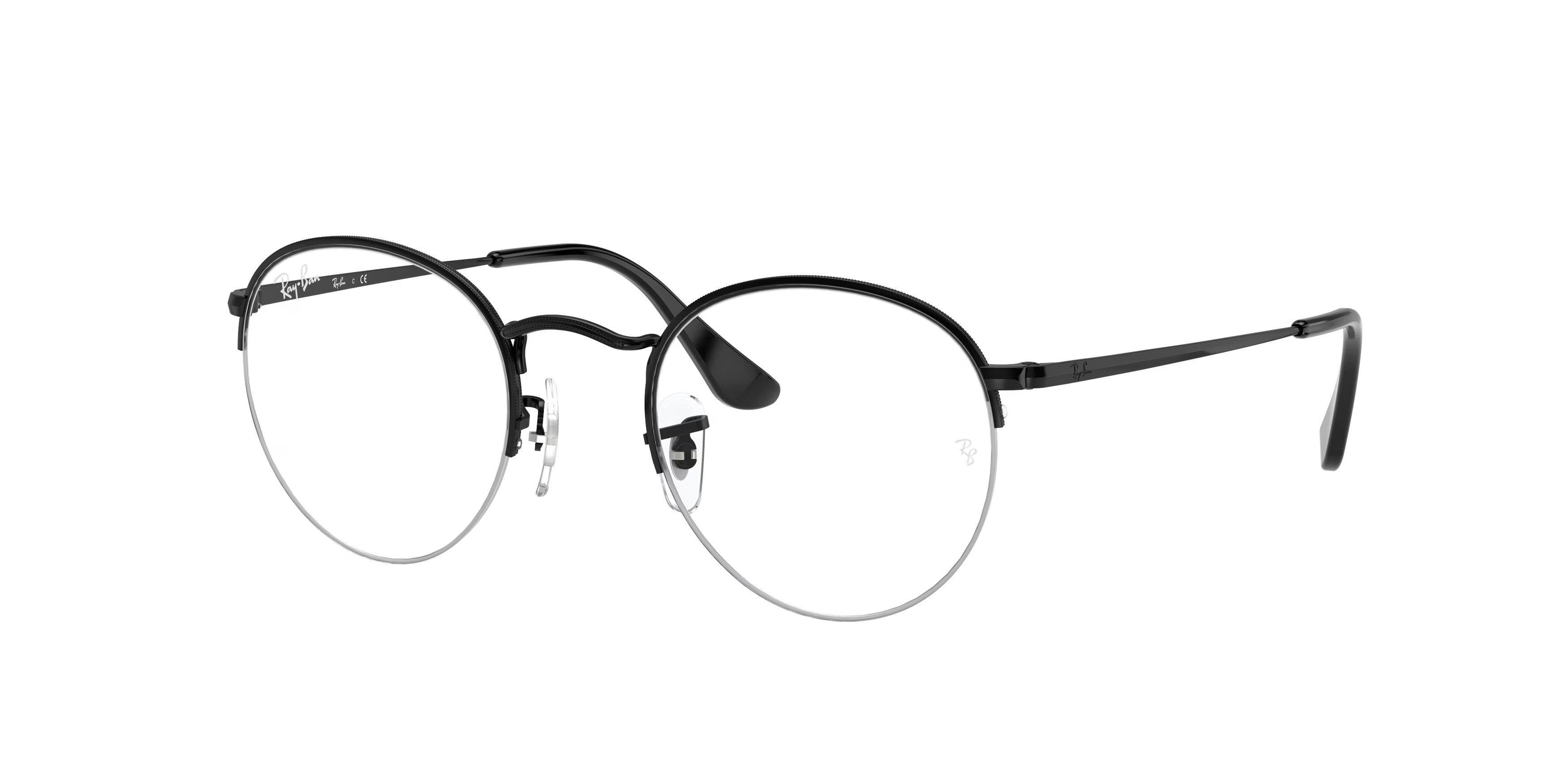 Ray-ban Round Gaze RX3947V Black 2509 Eyeglasses for Men, Women