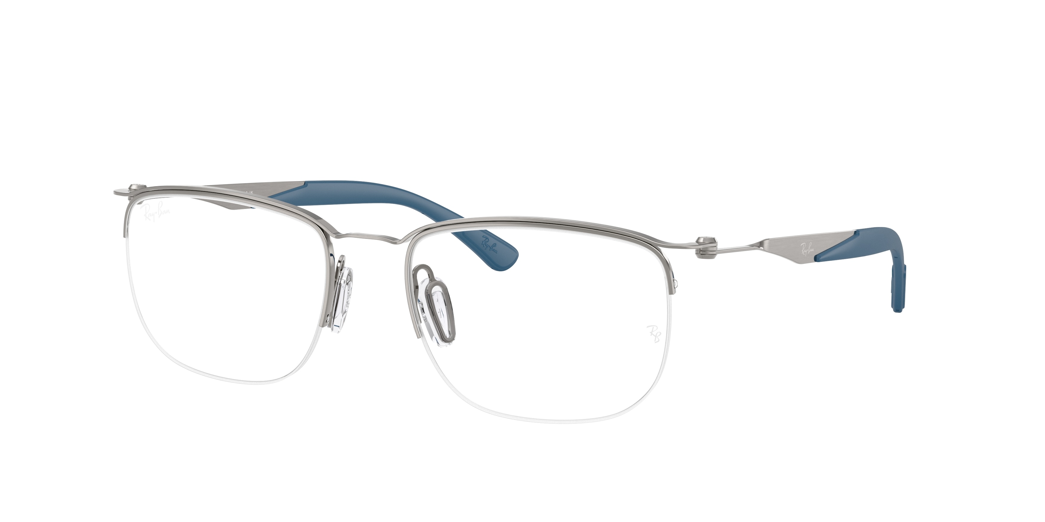 Ray-ban RX7552 Silver Eyeglasses for Men, Women