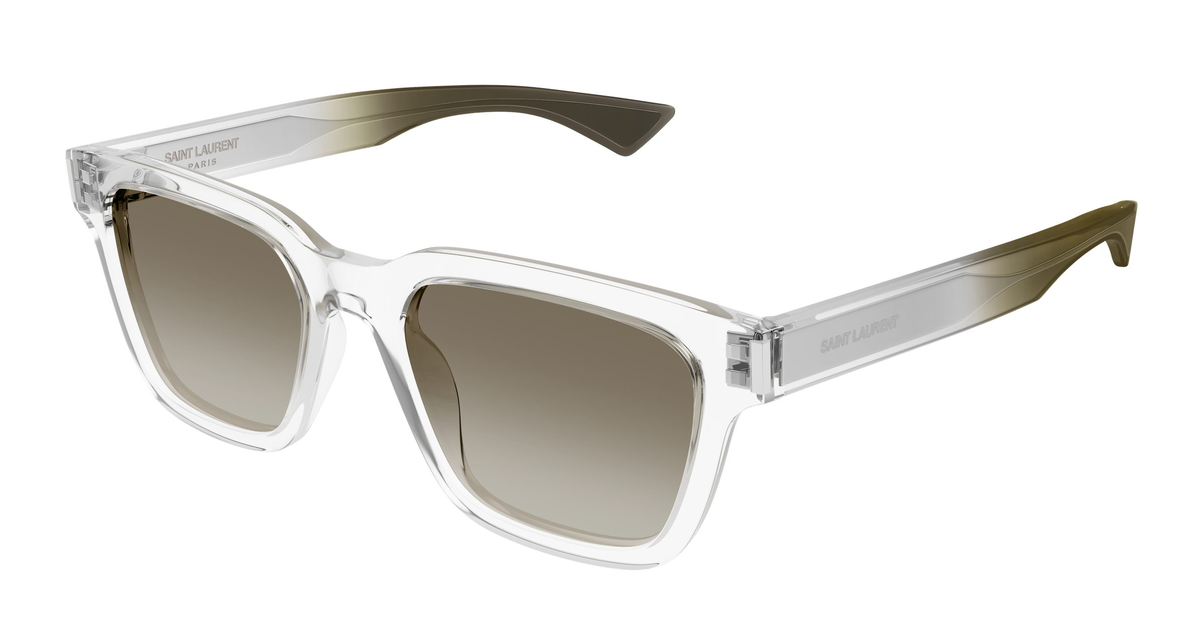 Saint Laurent Corner Angle SL 790 Clear 005 Sunglasses for Men, Women
