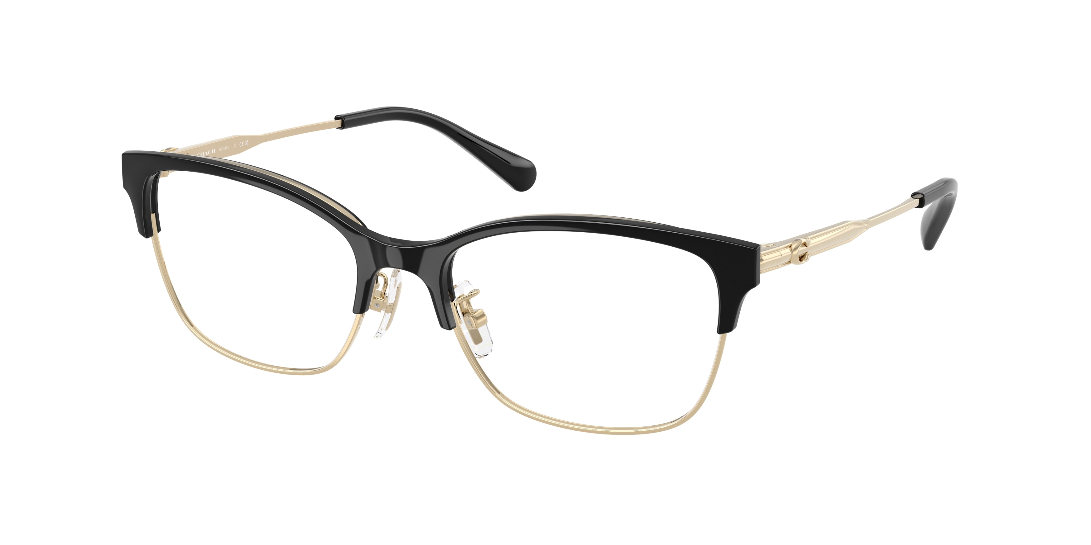 Buy Coach Shiny Light Gold / Black Glasses Online - Sunglasses.ie