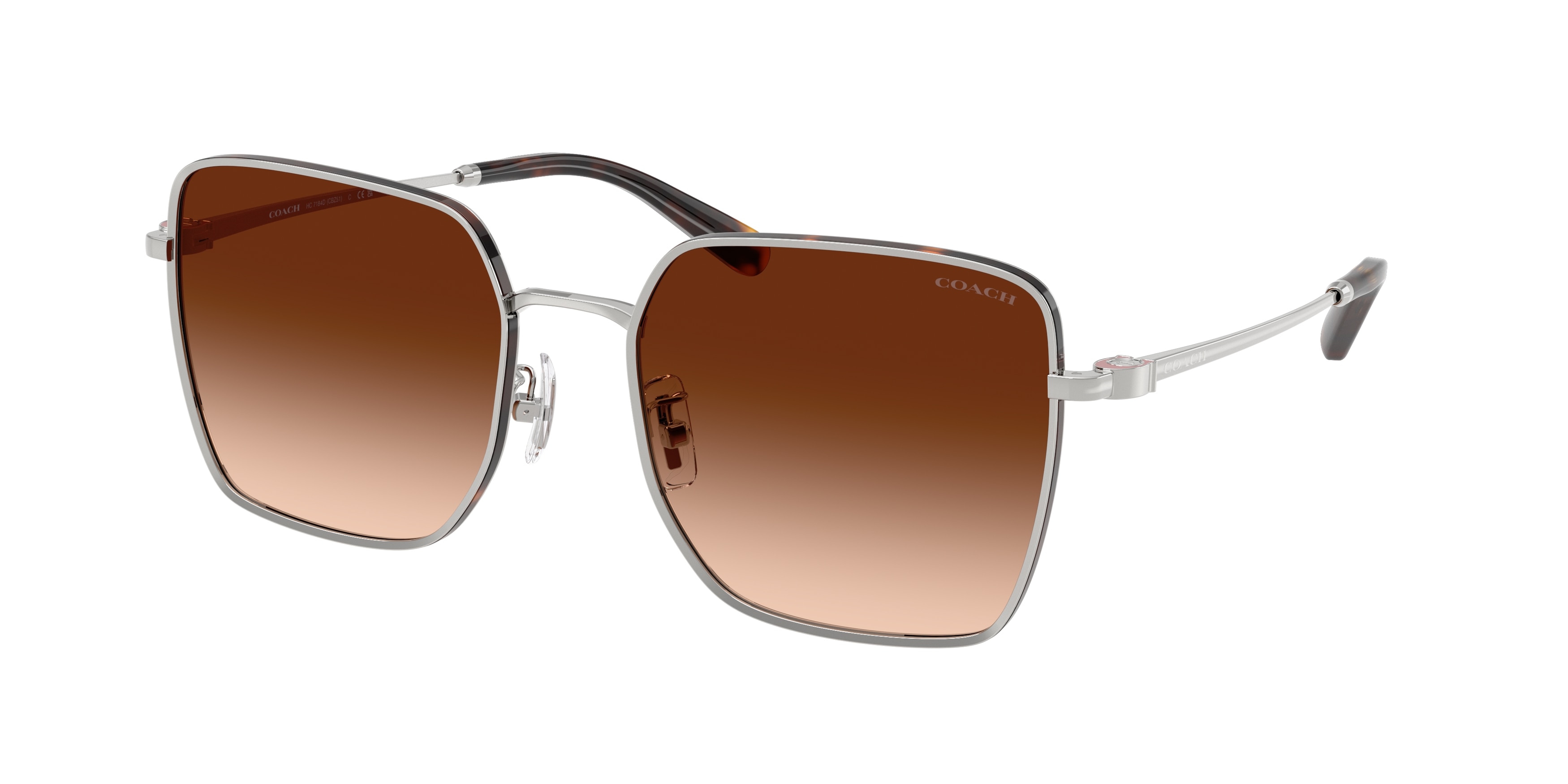 Buy Coach Silver/dark Tortoise Sunglasses Online - Sunglasses.ie