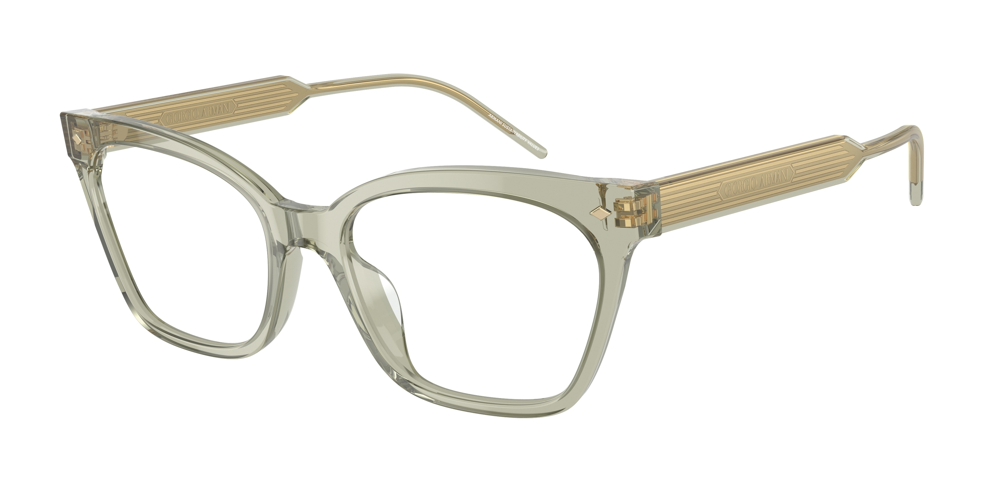 Buy Giorgio Armani Transparent Green Glasses Online - Sunglasses.ie