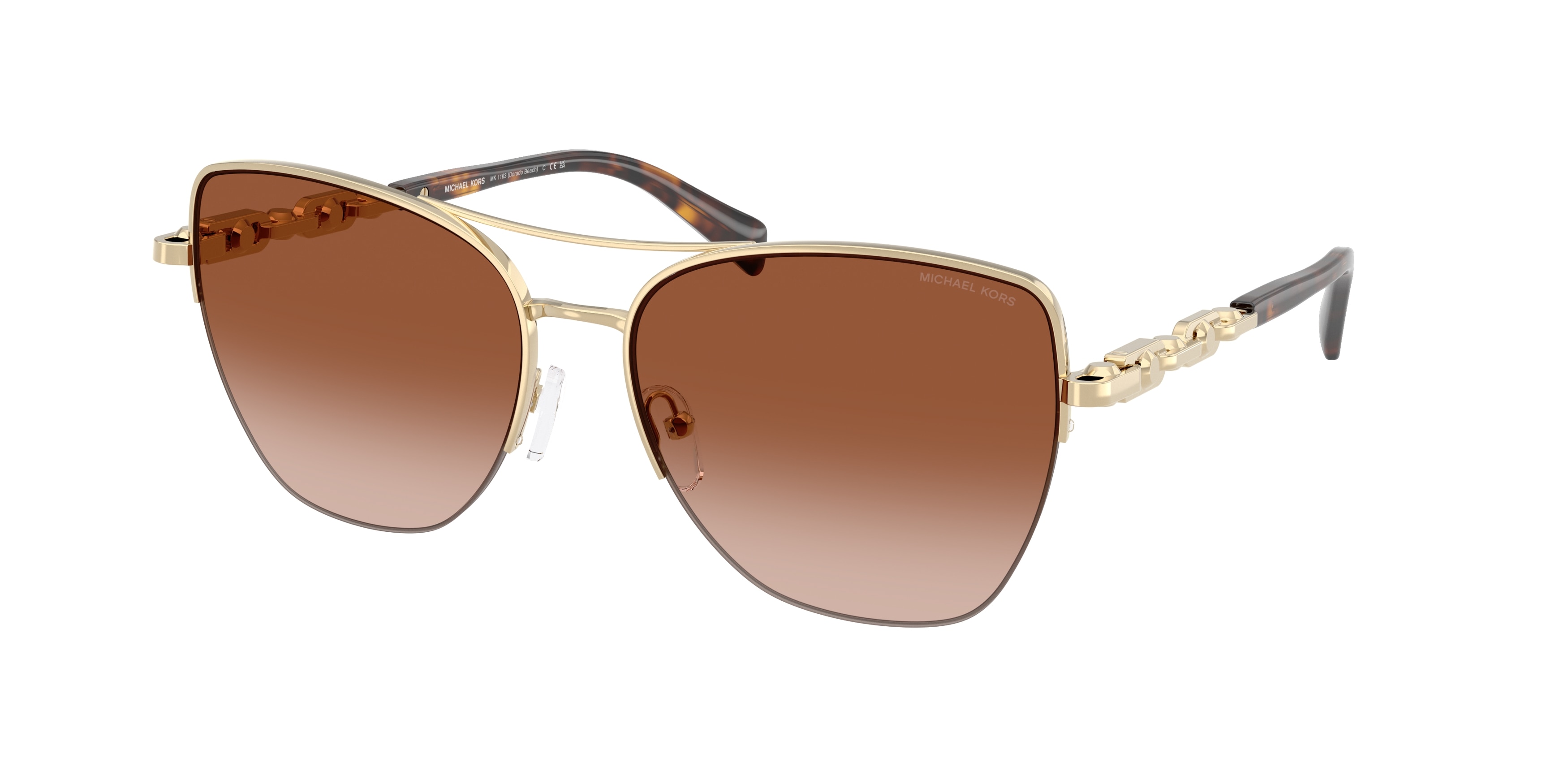 Buy Michael Kors Light Gold Shiny Sunglasses Online - Sunglasses.ie