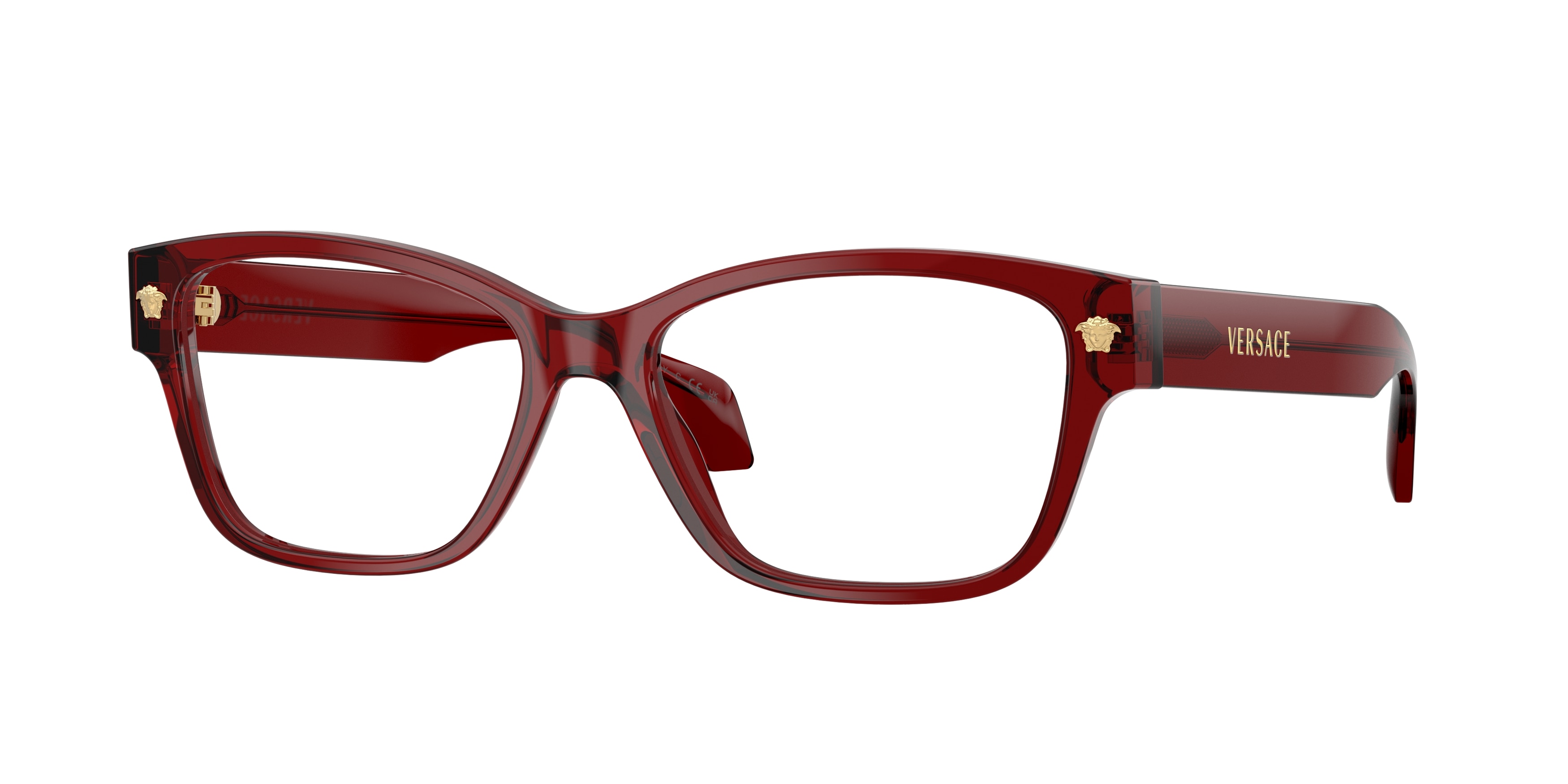 Buy Versace Transparent Burgundy Glasses Online - Sunglasses.ie